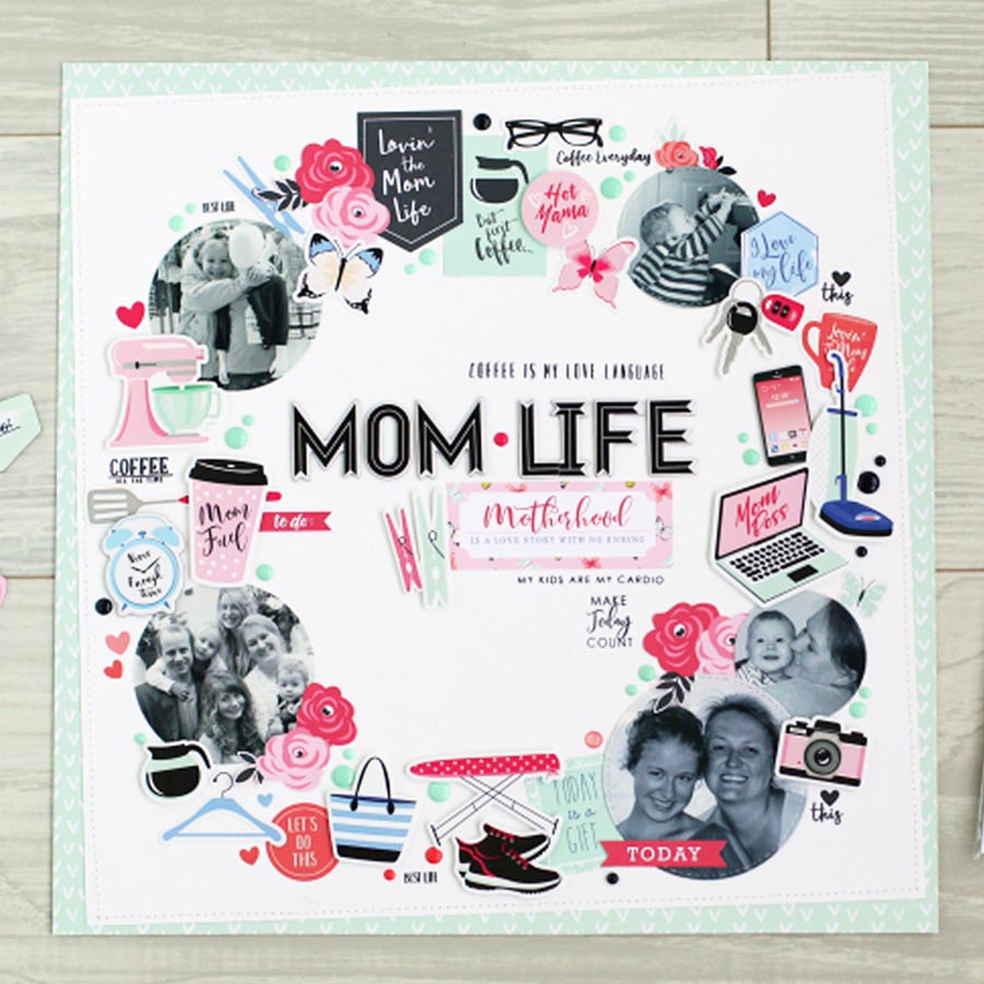 I am Mom Stickers - Scrapmalin