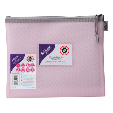 Pochette EVA Mesh 25,5 x 20,5 cm Rose paste - Scrapmalin