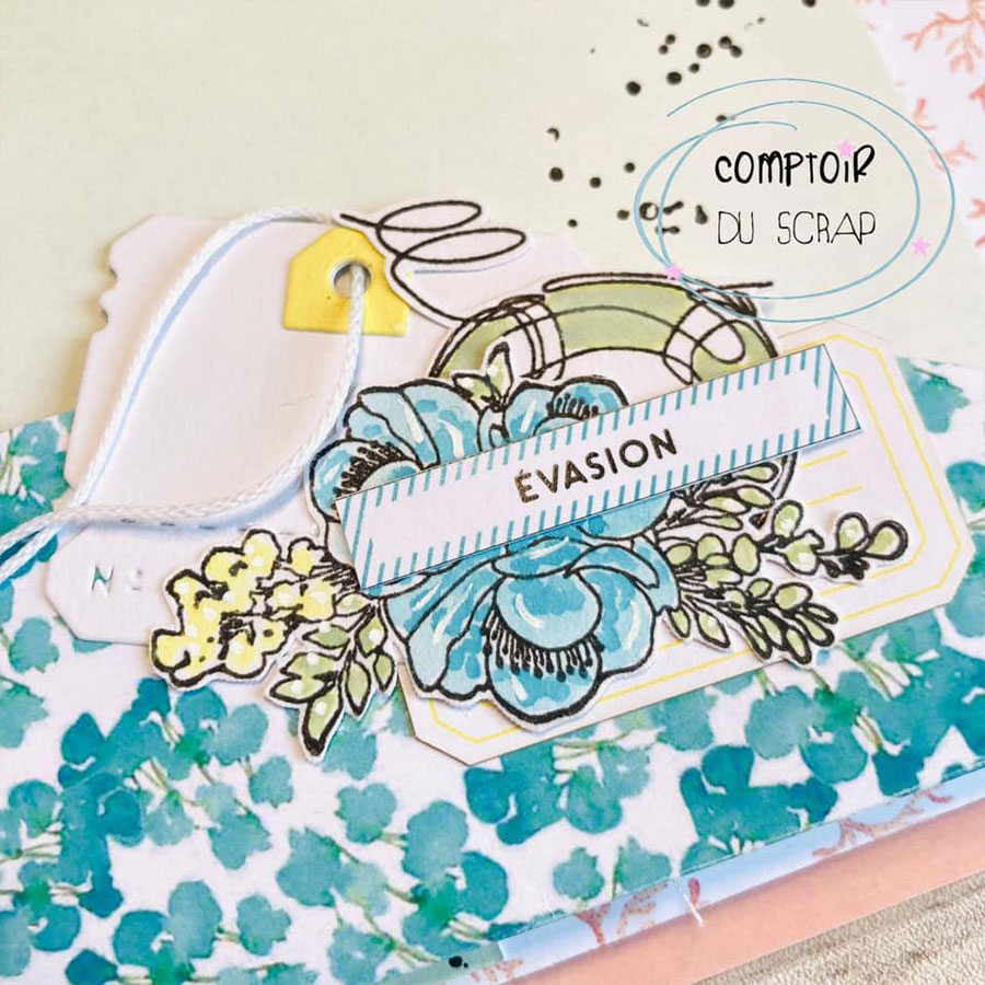 Tampons transparents Vacances - Scrapmalin